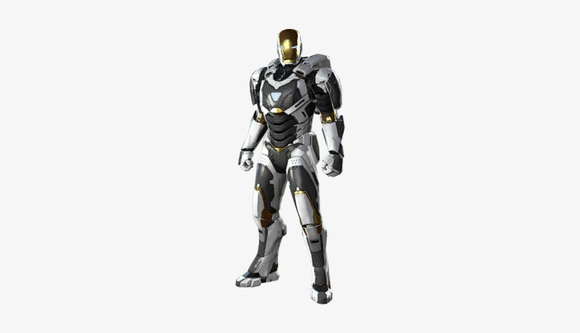 Iron Man Starboost Costume - Iron Man Black And White Armor PNG Image ...