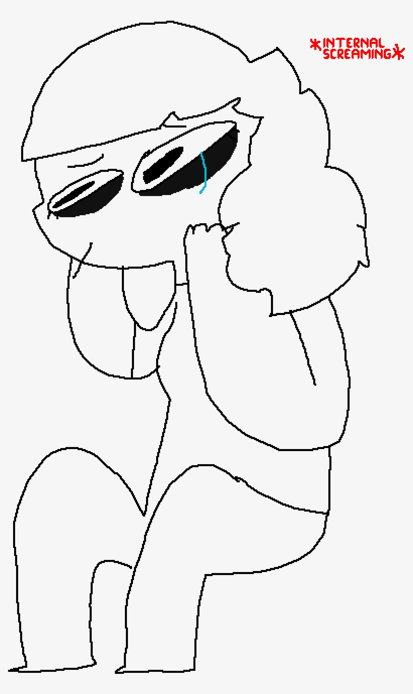 Internal Screaming * - Line Art PNG Image | Transparent PNG Free ...