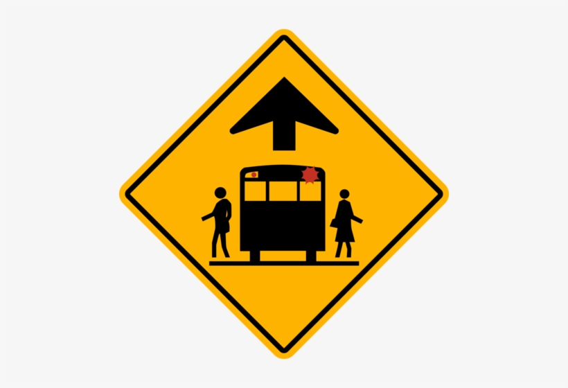 School Bus Stop Ahead - Traffic Light Signals Ahead PNG Image ...