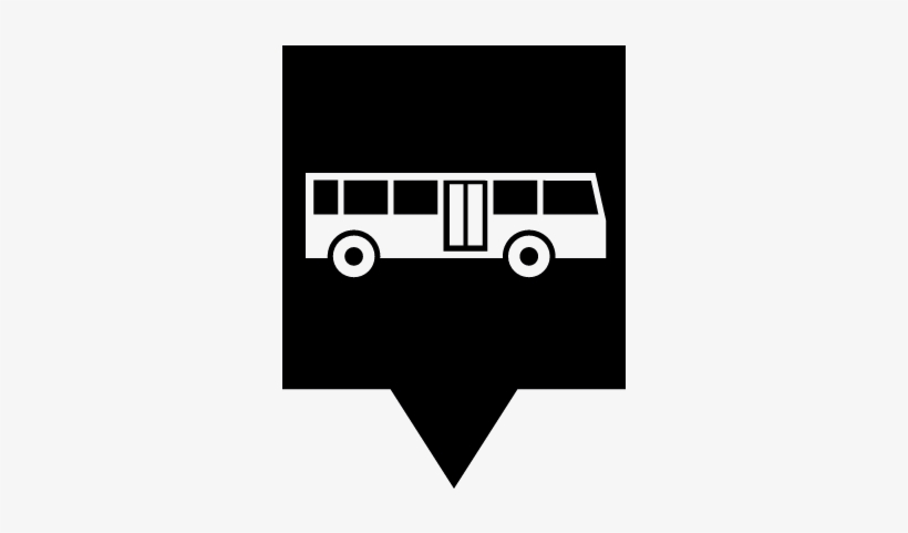 Bus Stop Location Vector - Bus Icono Svg PNG Image | Transparent PNG ...
