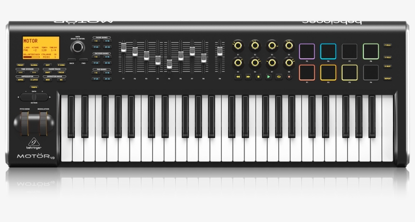 Behringer Motor 49 Usb/midi Keyboard Controller W/motorised - Behringer ...