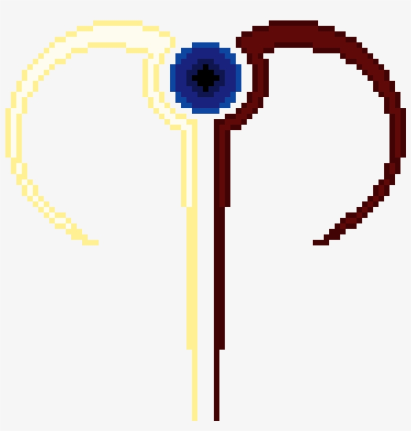 Symbol Of Eternal Balance And Chaos - Pixel Art PNG Image | Transparent ...