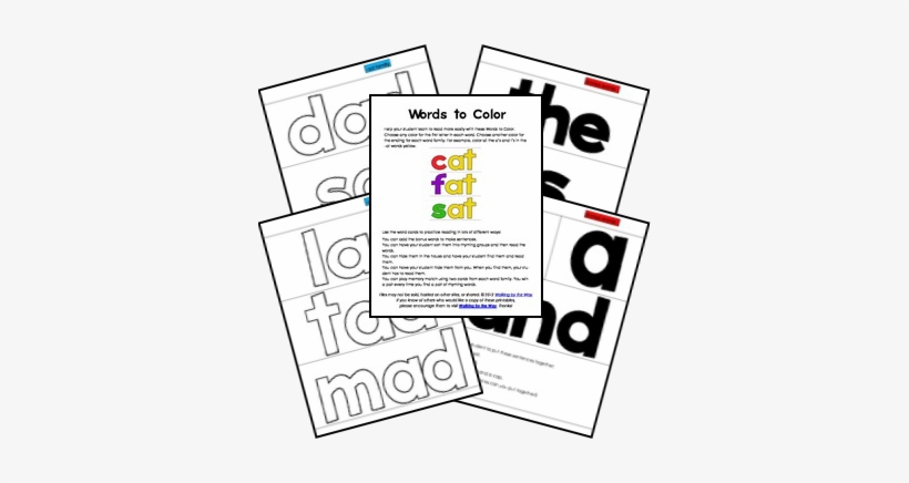More Bob Book Printables Are Coming - Word Family PNG Image ...