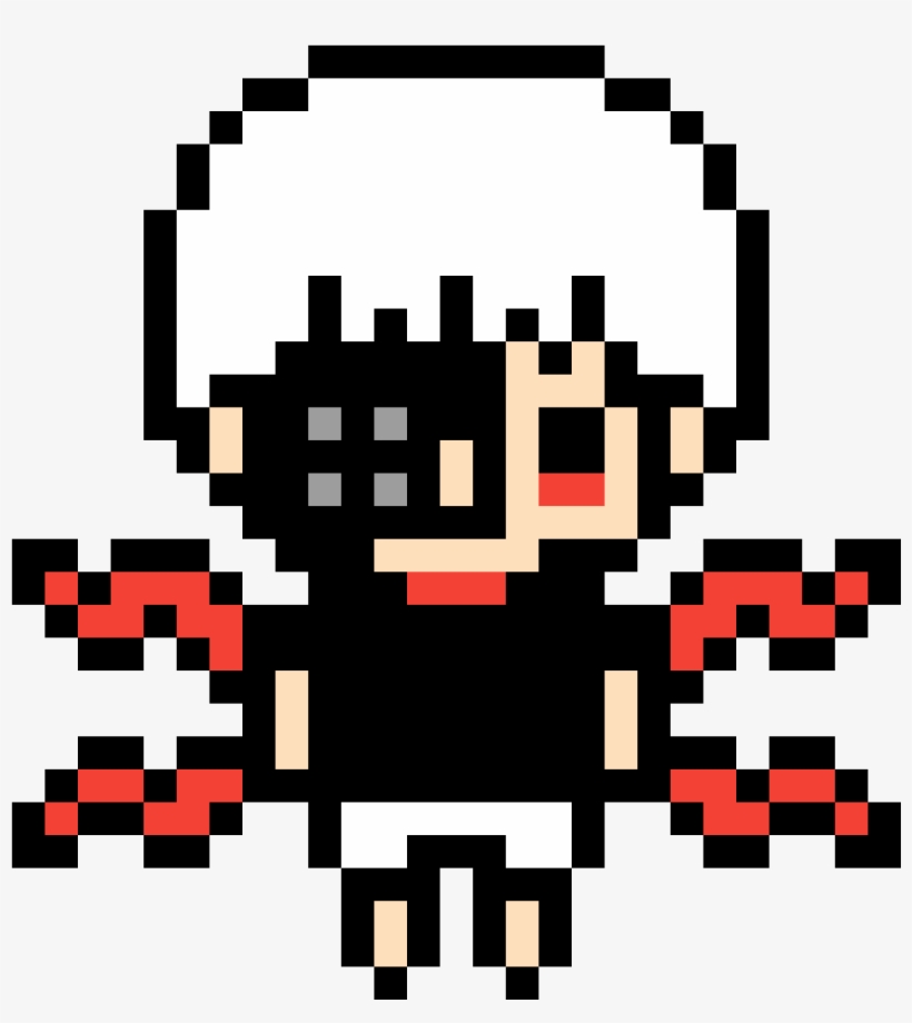 Kaneki-ken - Tokyo Ghoul Pixel Art PNG Image | Transparent PNG Free ...