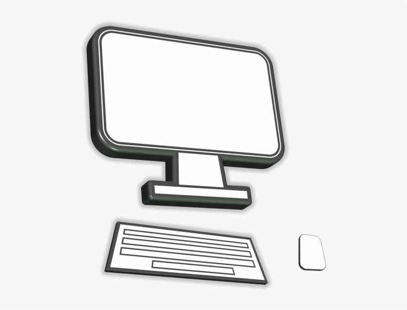 Drawing,flat,basic,line - Computer Monitor PNG Image | Transparent PNG ...