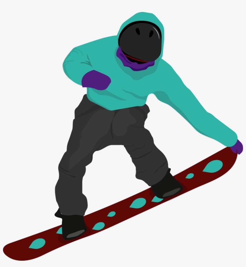 This Is A Sticker Of A Snowboarder - Snowboarding PNG Image ...