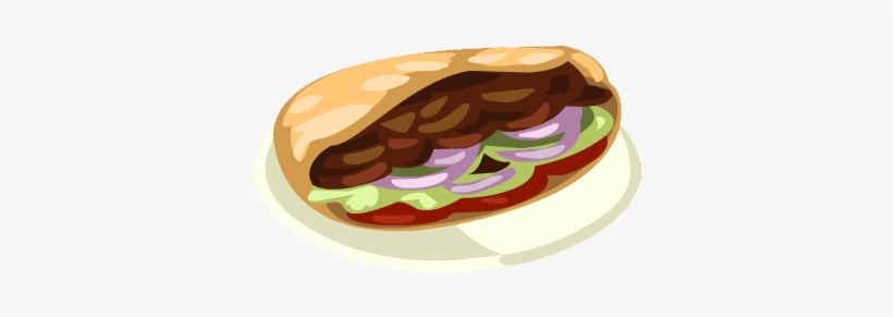 Doner Kebab - Doner Kebab Cartoon Png PNG Image | Transparent PNG Free ...