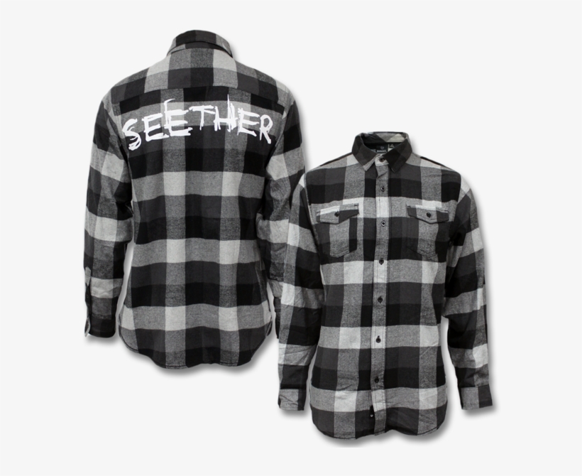 Seether Logo Flannel Shirt - Seether Flannel PNG Image | Transparent ...