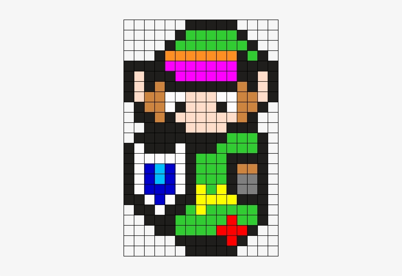 Legend Of Zelda Link To The Past 8 Bit Link Perler - Link Link To The ...