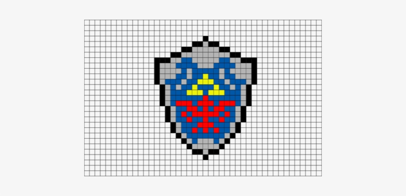 The 8bit Hylian Shield Is The Traditional Shield Bore - Hylian Shield 8 ...