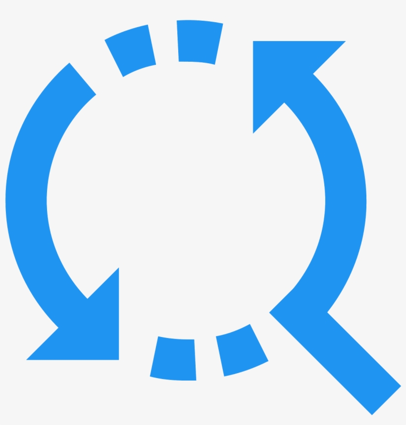 There Are Two Curved Lines With Arrows At One End And - 2 Arrow In ...