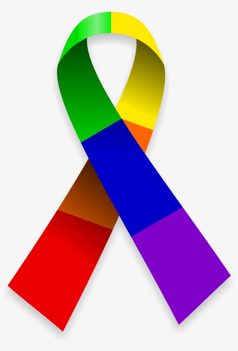 Lgbt Support Ribbon - Symbol Of Lgbt PNG Image | Transparent PNG Free ...