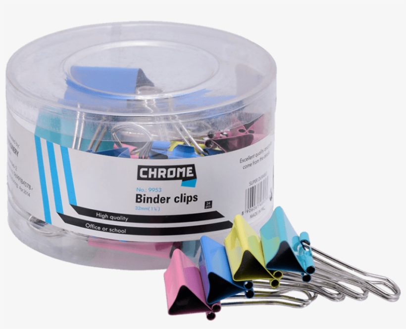 Chrome Binder Clip 32mm - Binder Clip PNG Image | Transparent PNG Free ...