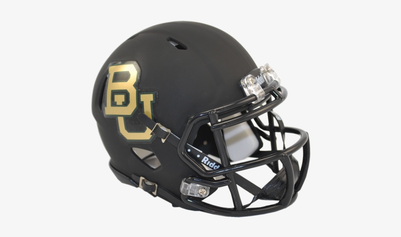 Baylor Matte Black Speed Mini Helmet - Baylor Bears Ncaa Riddell Matte ...