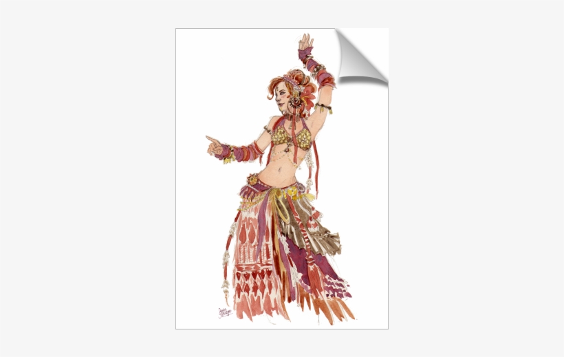 Red Tribal Belly Dancer - Belly Dancer PNG Image | Transparent PNG Free ...
