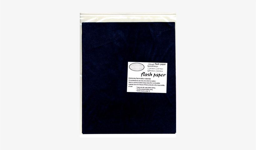 Flash Paper Five Pack(25x20cm) Black - Trick PNG Image | Transparent ...