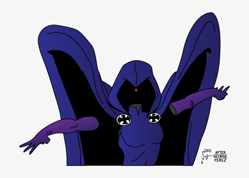 Raven Teen Titans Costume - Teen Titans Raven Portal Transparent PNG ...