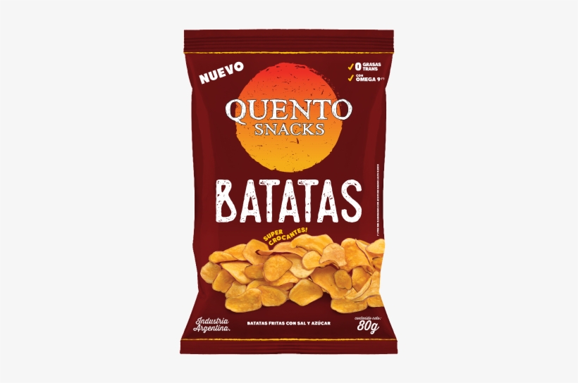 Batatas Fritas Con Sal Y Azúcar - Quento Snacks Batatas PNG Image ...