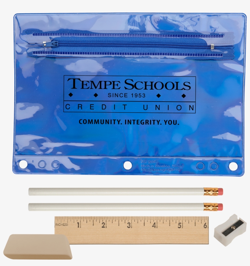 1464 Iridescent School Kit - Promotional Translucent Deluxe School Kit ...
