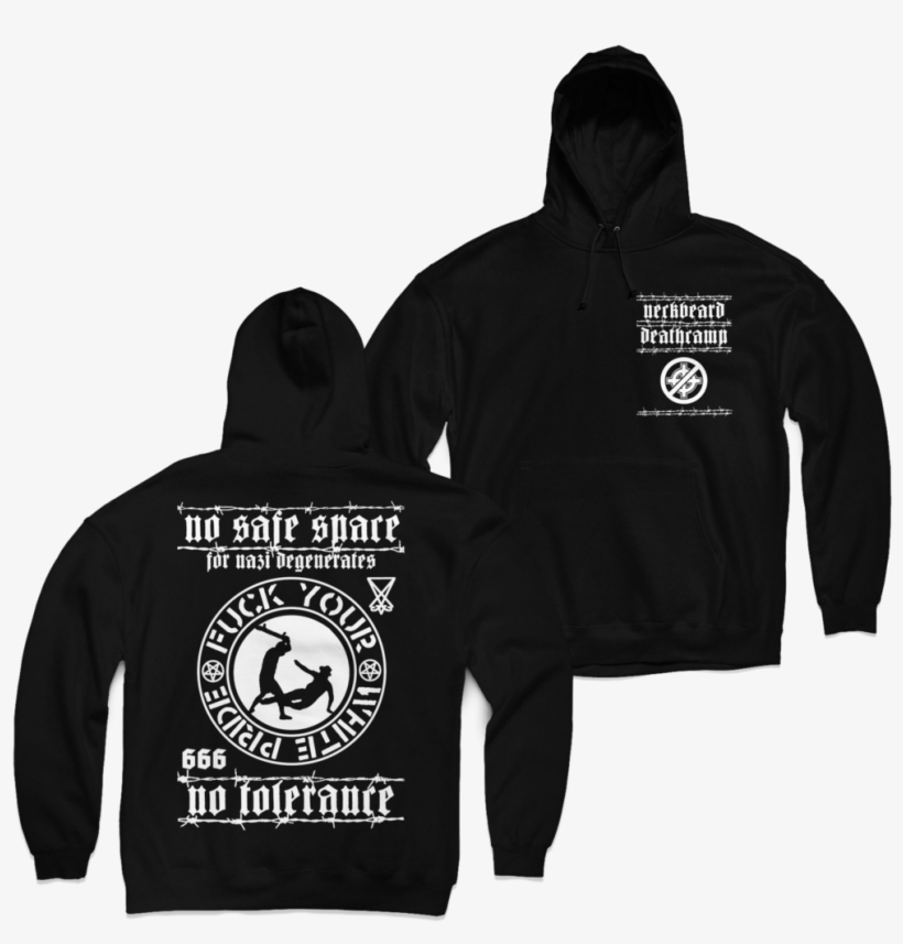 Neckbeard Deathcamp "no Tolerance" - Lurking Class Hoodie PNG Image ...