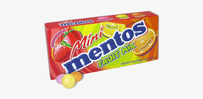 Mini Mentos Fruit Mix Candies Theater Box - Mini Mentos Fruit Mix - 2.8 ...