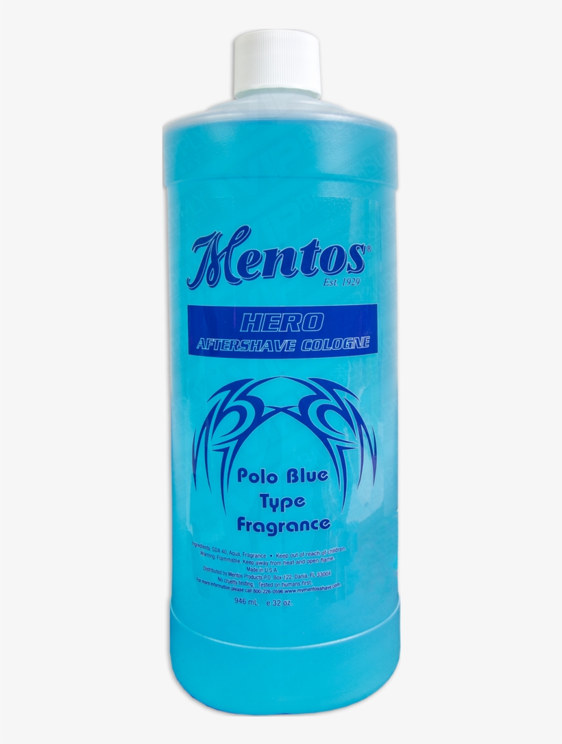 Mentos Hero After Shave Cologne Polo Blue 32oz - 雅漾 潔 膚 凝 膠 PNG Image ...