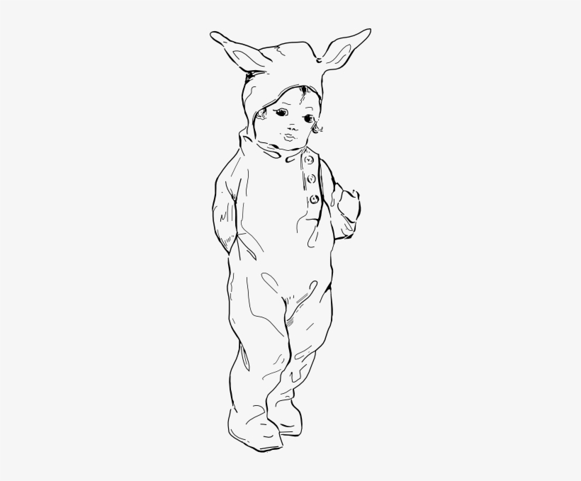 Bunny Suit Svg Clip Arts 228 X 599 Px PNG Image | Transparent PNG Free ...