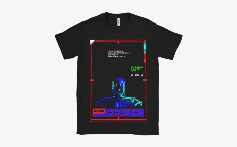 Alien Body X Health War Machines T-shirt - T-shirt PNG Image ...