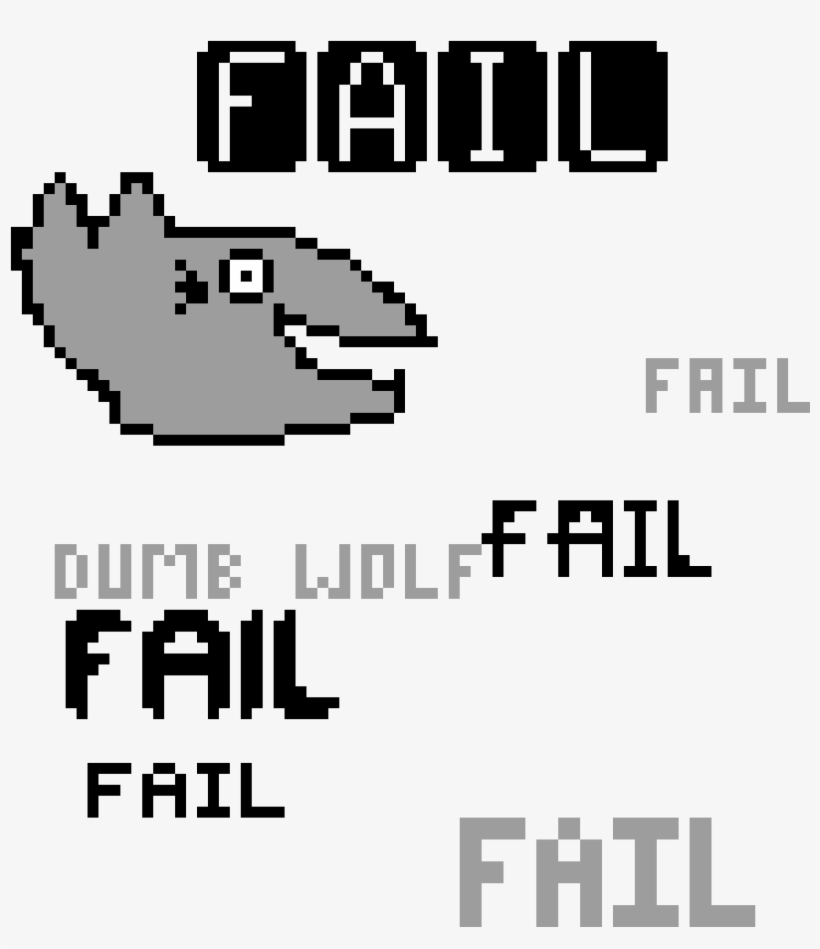 Wolf Drawing Fail - 8 Bit Twitter PNG Image | Transparent PNG Free ...