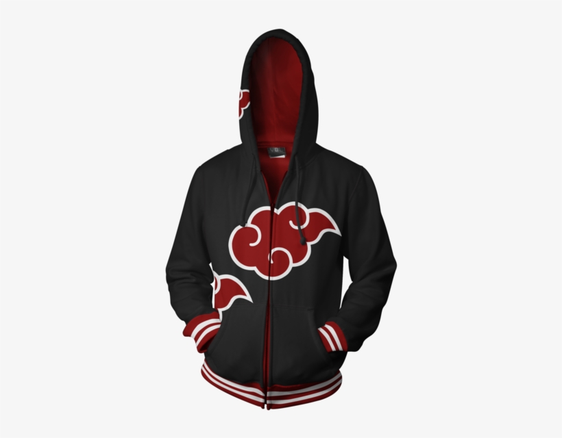 Akatsuki Costume Zip Hoodie - Marvel Iron Fist Jacket PNG Image ...