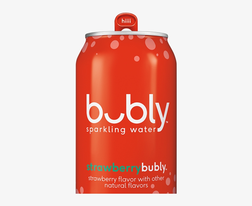 Bubly Strawberry Sparkling Water 12 Can Mini Pack - Bubly Cherry PNG ...