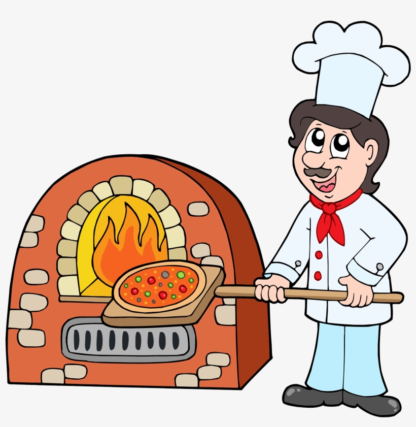 Picture Transparent Download Pizza Baking Chef Transprent - Pizza Oven ...