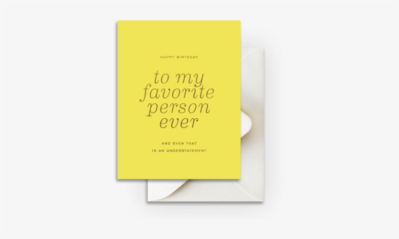 Favorite Person Birthday Card - Greeting Card PNG Image | Transparent ...