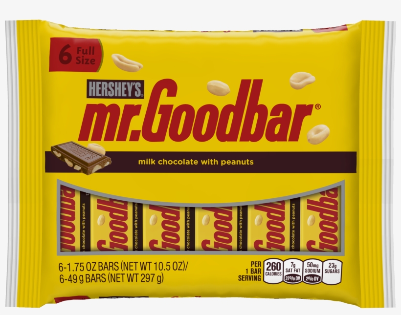 Goodbar, Milk Chocolate And Peanut Bars, - Mr. Goodbar Chocolate, Milk ...