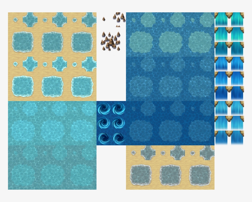 Download [ Img] - Rpg Maker Mv Water Tileset | Transparent PNG Download ...