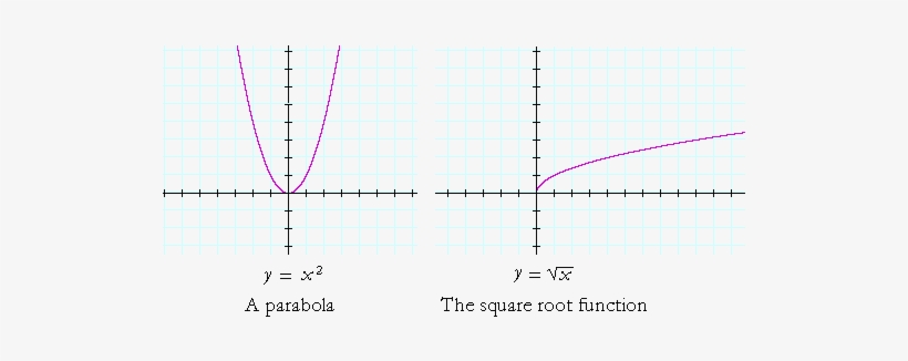 Parabola And Square Root Functions - Graph Of X Square PNG Image ...