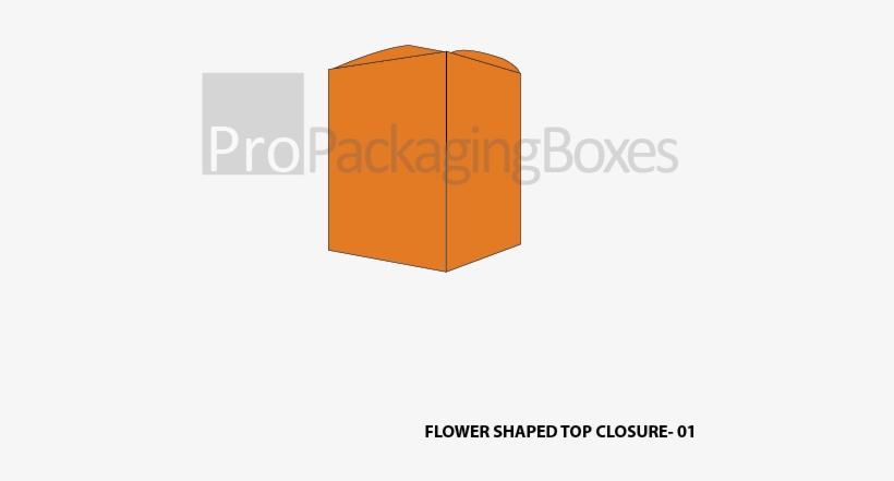 Custom Printed Flower Shaped Top Closure Boxes Front - Box PNG Image ...