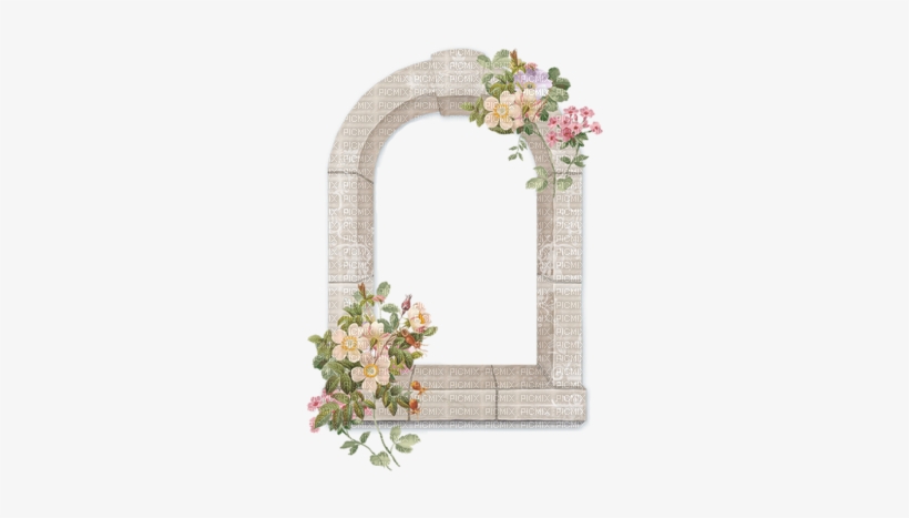 Vintage, Flowers, Window, White - Window With Flowers Png PNG Image ...