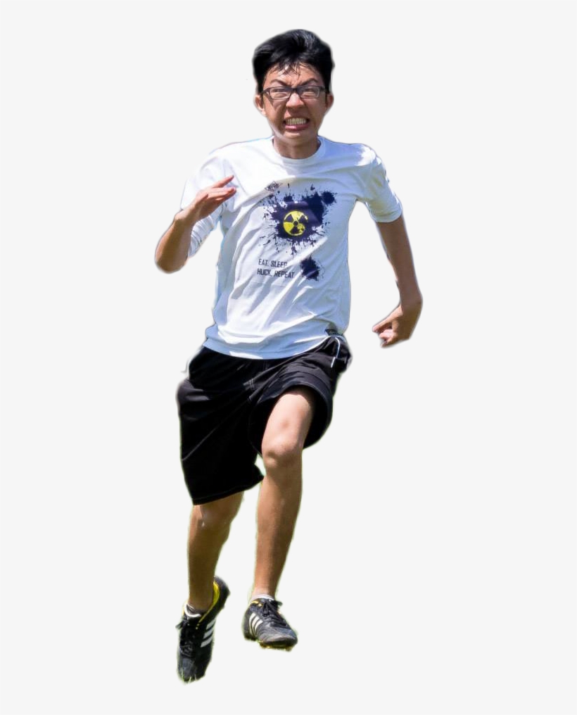 Frisbee Player Running For Disc - Frisbee PNG Image | Transparent PNG ...