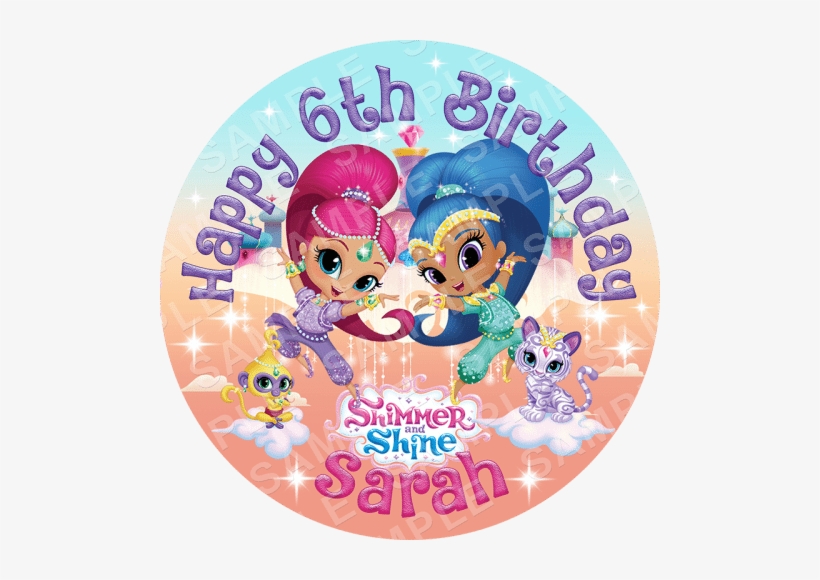 Shimmer And Shine - Shimmer And Shine Toppers PNG Image | Transparent ...