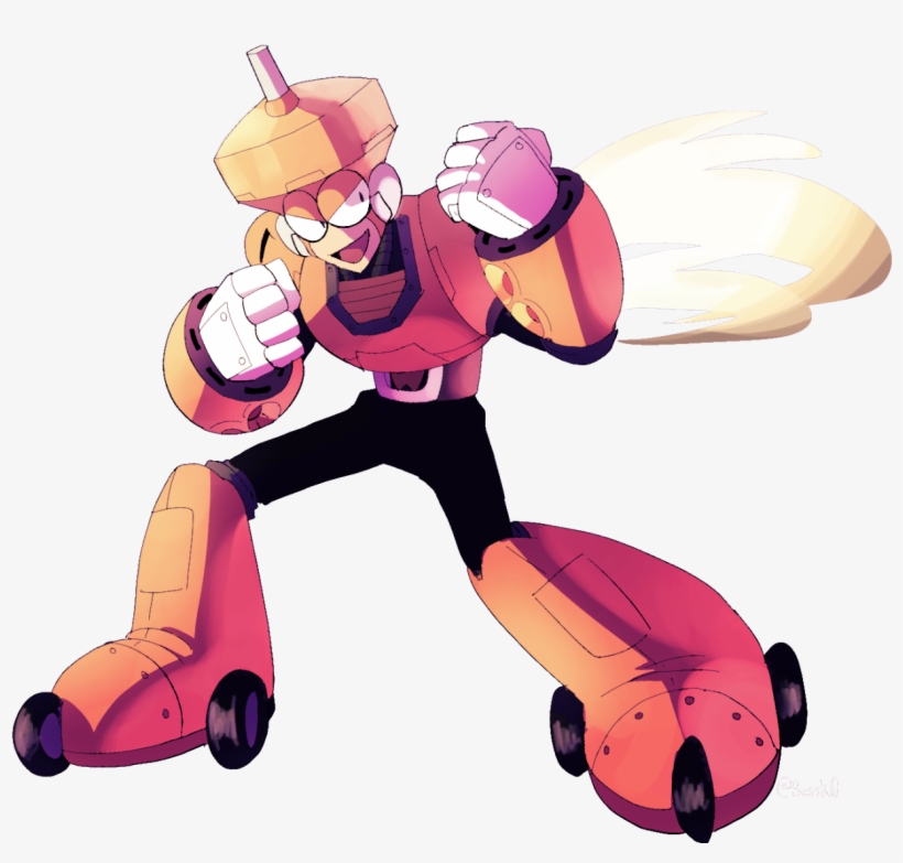 Posted On February 21 At - Mega Man 3 Top Man PNG Image | Transparent ...