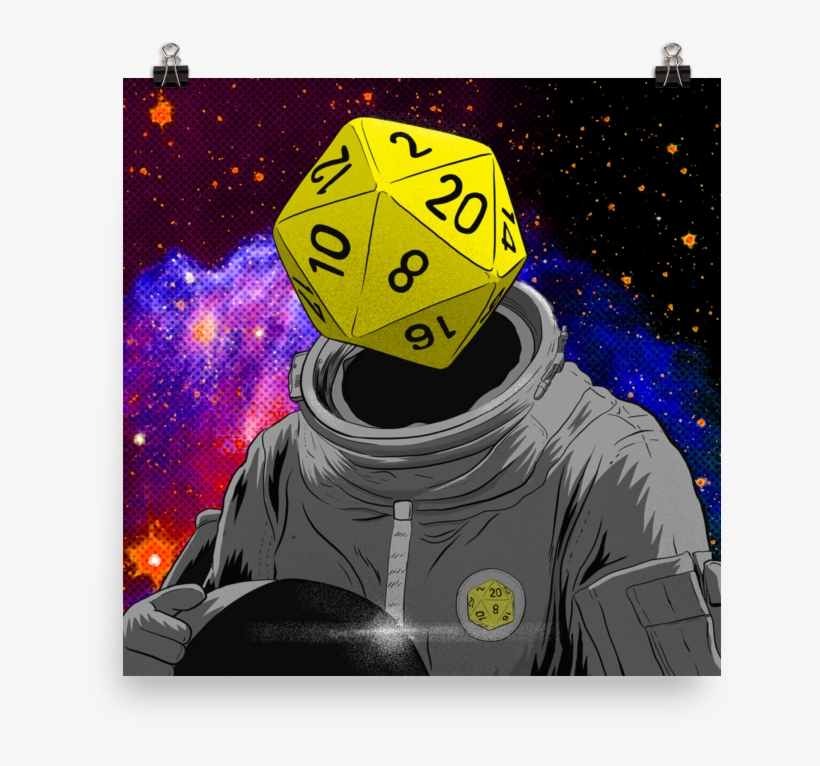 Download "d20 Astronaut" Poster - Poster | Transparent PNG Download ...
