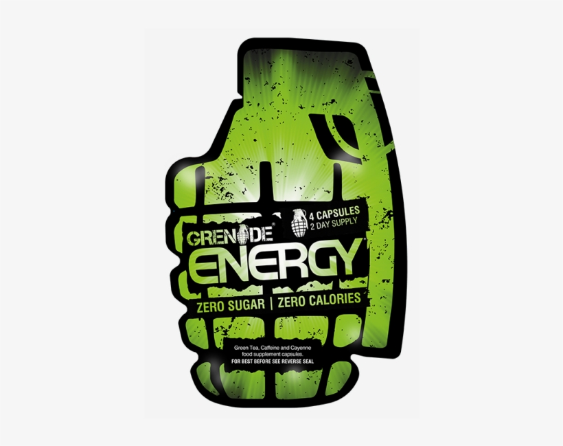 Grenade Energy - Single Pack - Grenade Energy Capsules PNG Image ...
