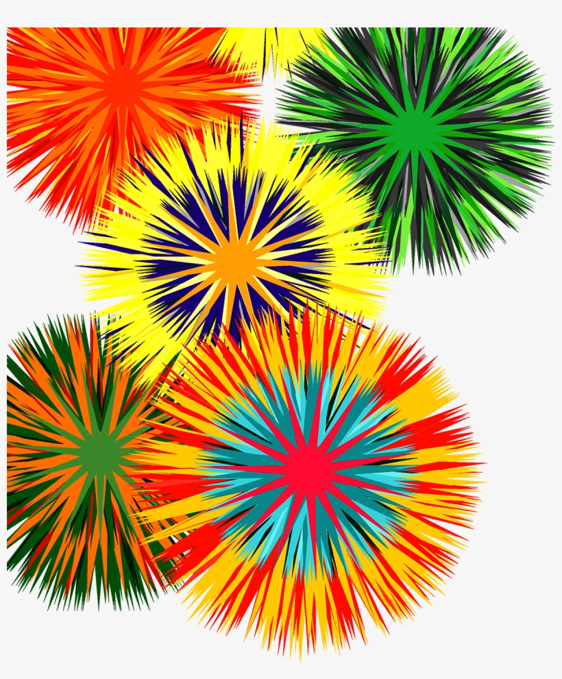 Picture Abstract Painting Red Art Fireworks Transprent - Painting Art ...