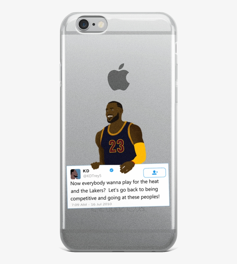 Lebron James Holding Kevin Durant Tweet - Iphone 7 Clear Case Ultra ...
