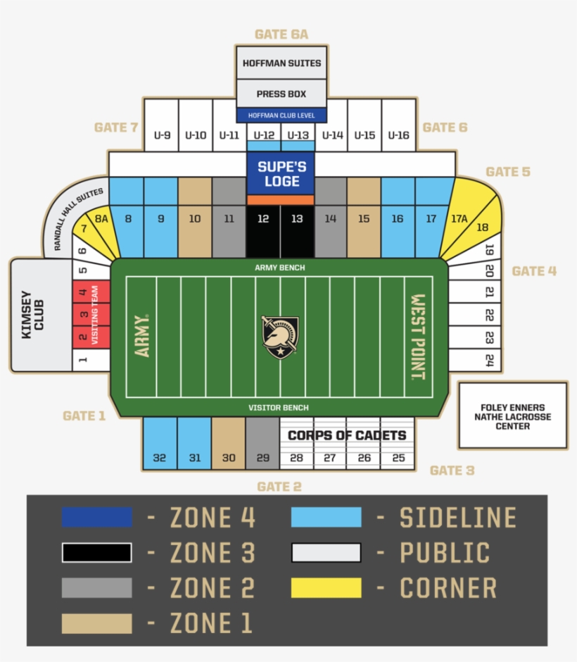 Army Football Season Ticket Map 2018 - Ticket PNG Image | Transparent ...