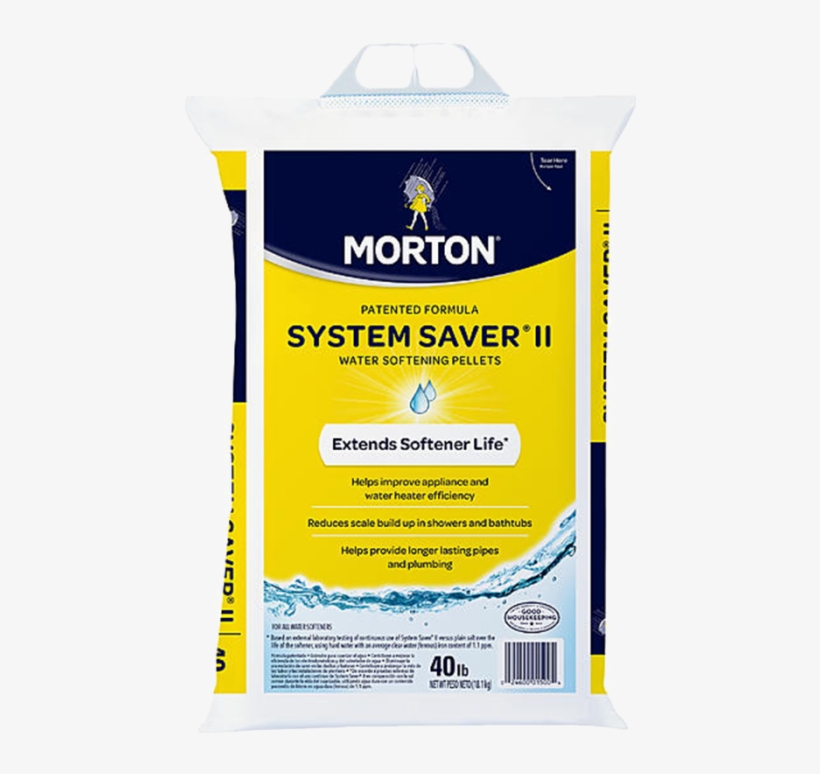 Morton Salt Yellow Bag Salt Pellet - Morton Salt Inc 40-lb. Water ...