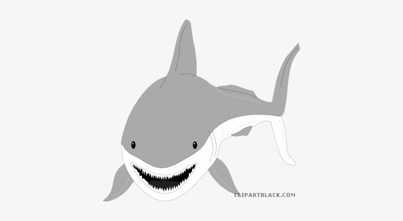 Download Clipart Shark Gray Shark - Shark Clipart With Transparent ...