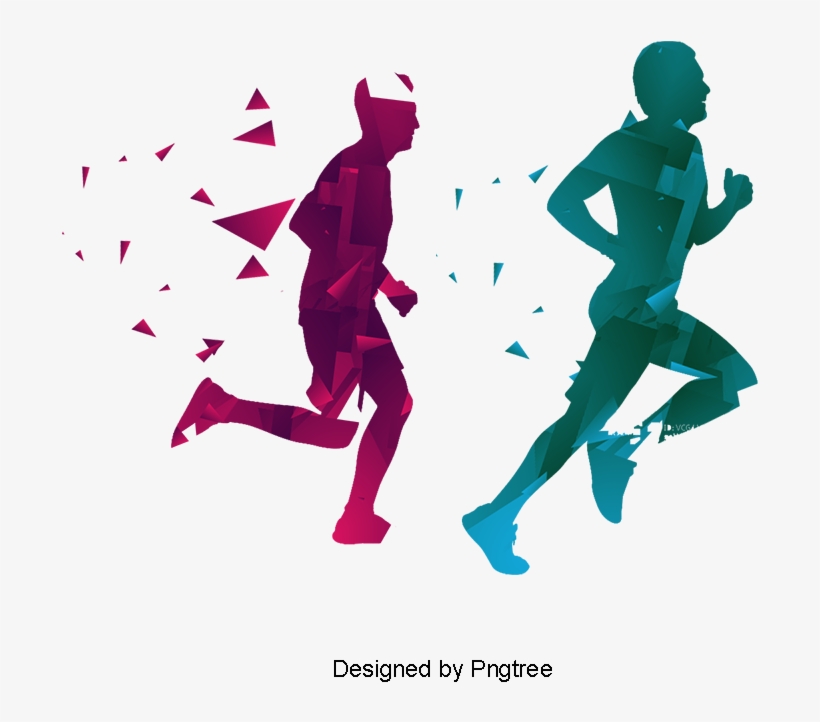 Download Vector Man Running, Vector Diagram, Runner, Splashing - Psd ...