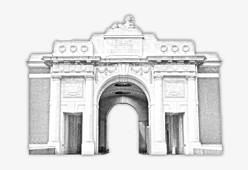 Download Menin Gate, Memorial, Pencil Sketch - Ypres | Transparent PNG ...
